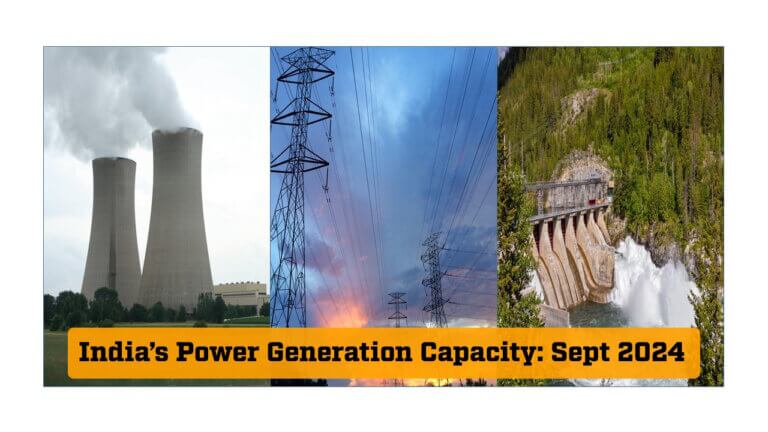 India’s Power Generation Capacity: (As of 30 Sept 2024) | India's first ...
